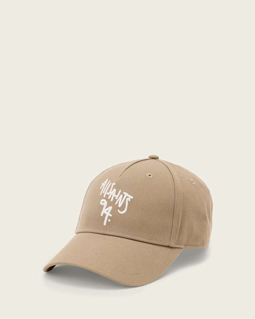 Spray Logo Baseball Cap BROWN/CHALK WHITE | ALLSAINTS